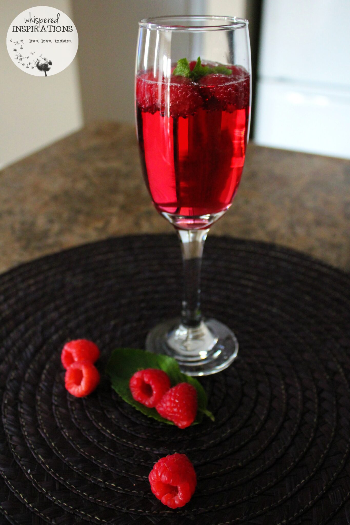 Cranberry Raspberry Mint Spritzer - Whispered Inspirations
