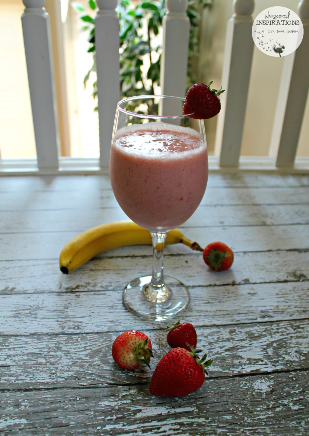 Strawberry Banana Smoothie - Whispered Inspirations