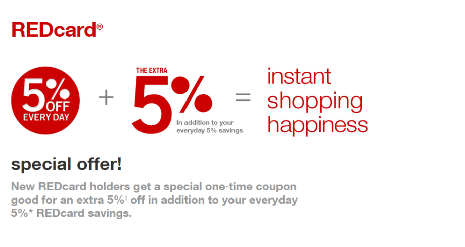 Target REDcard: Apply for One Today and Get 5% Off Every Day! PLUS Get ...