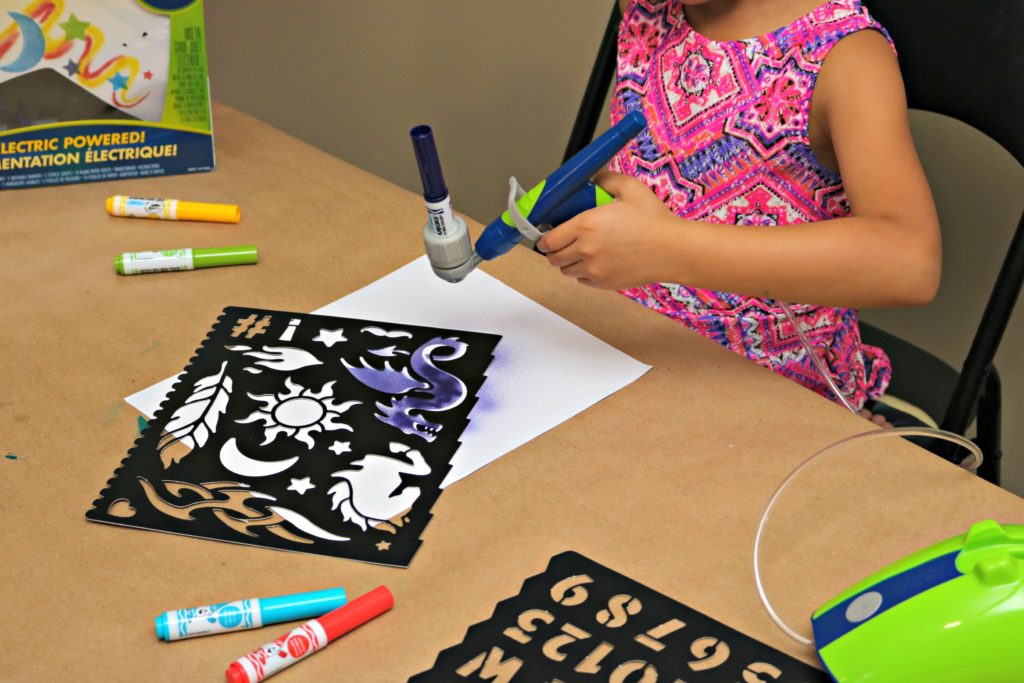 Airbrush Like a Pro with the Crayola Air Marker Sprayer! - Whispered ...