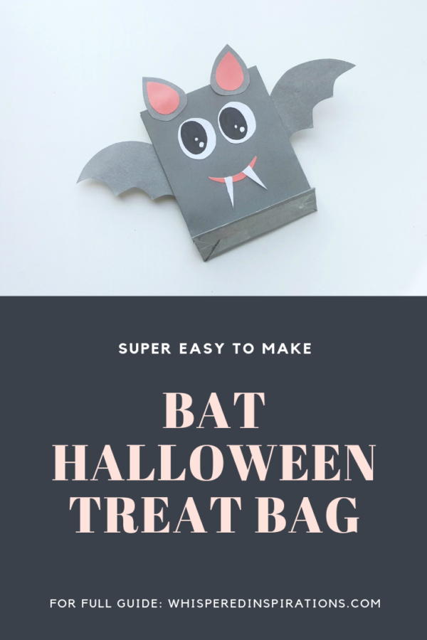 Super Easy to Make Bat Halloween Treat Bag - Whispered Inspirations