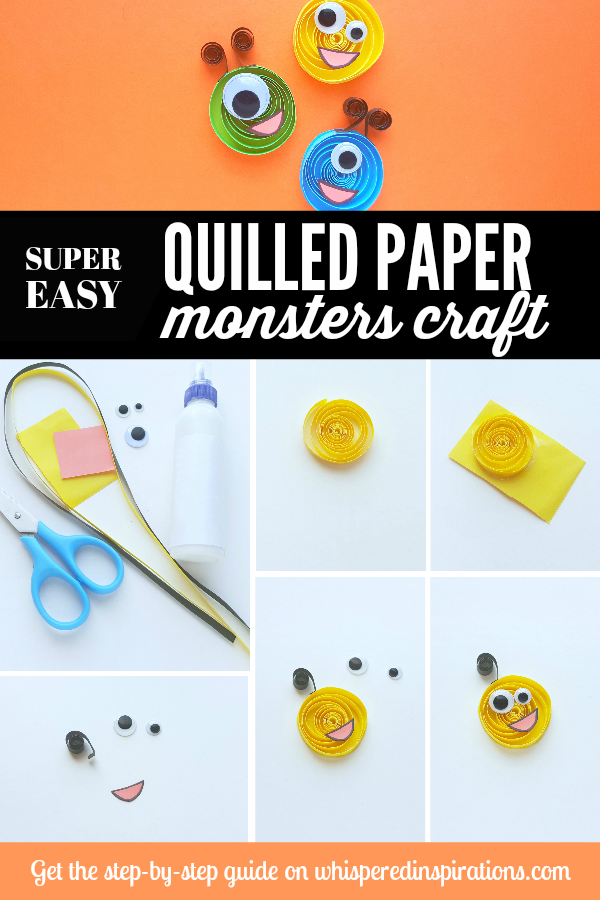 Step-by-Step Paper Monsters Craft for Kids - Whispered Inspirations