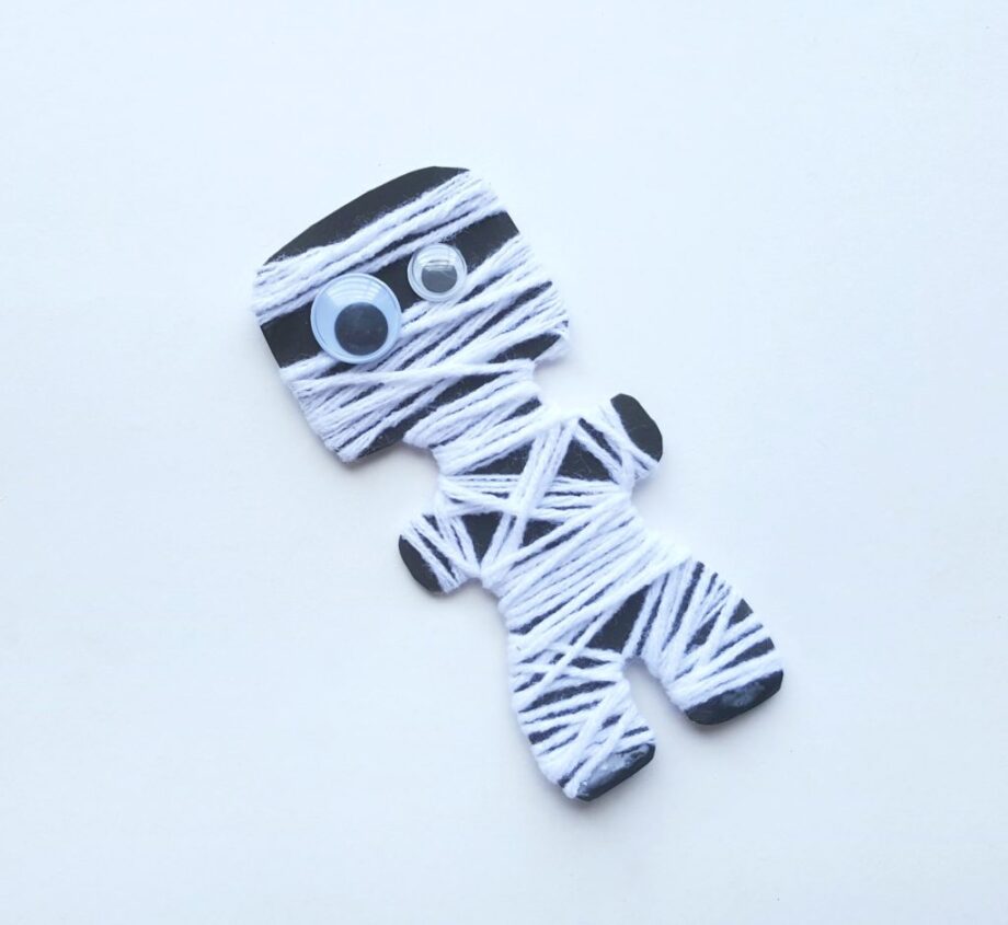 Fun and Easy Mummy Halloween Craft for Kids - Whispered Inspirations