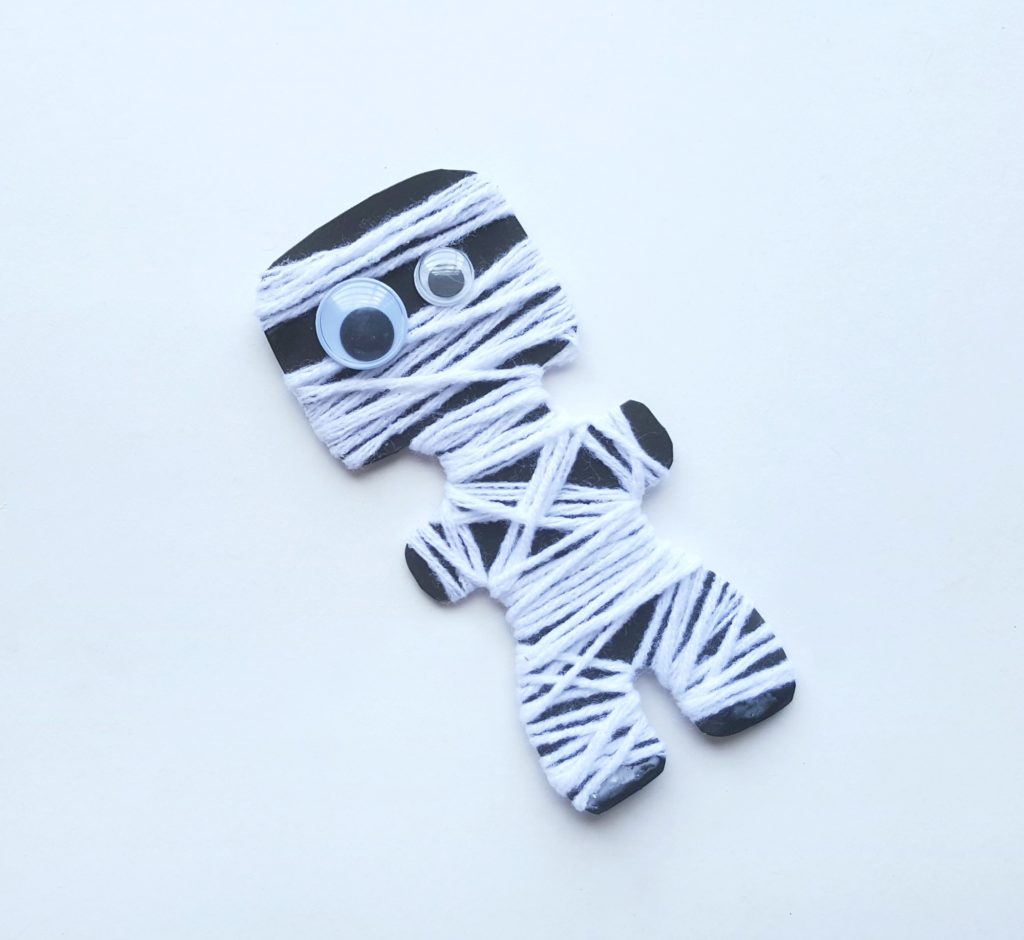 Fun and Easy Mummy Halloween Craft for Kids - Whispered Inspirations