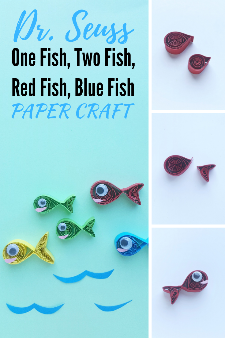 Dr. Seuss - One Fish, Two Fish, Red Fish, Blue Fish Craft - Whispered ...