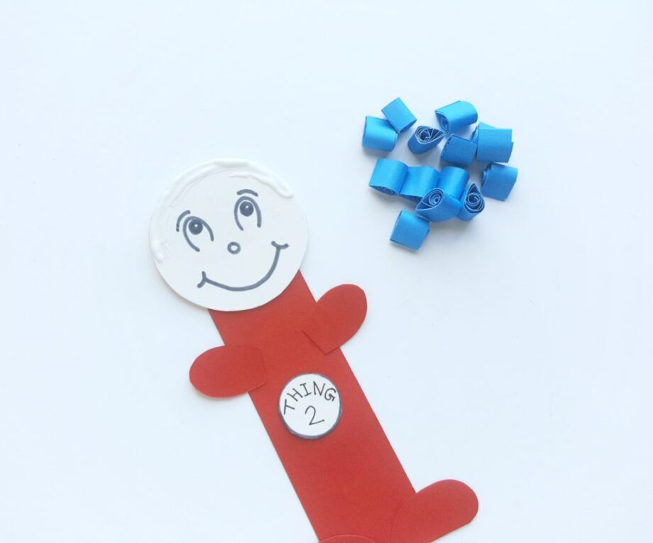 Dr. Seuss - Thing 1 and Thing 2 Craft - Whispered Inspirations