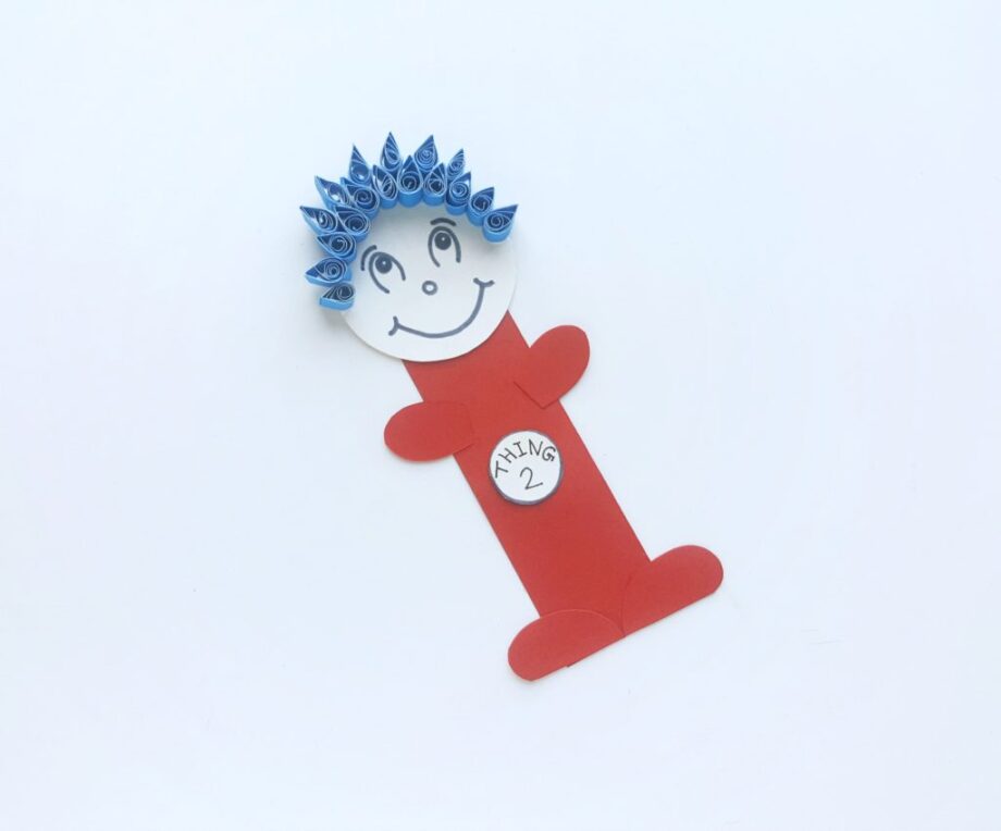 Dr. Seuss - Thing 1 and Thing 2 Craft - Whispered Inspirations