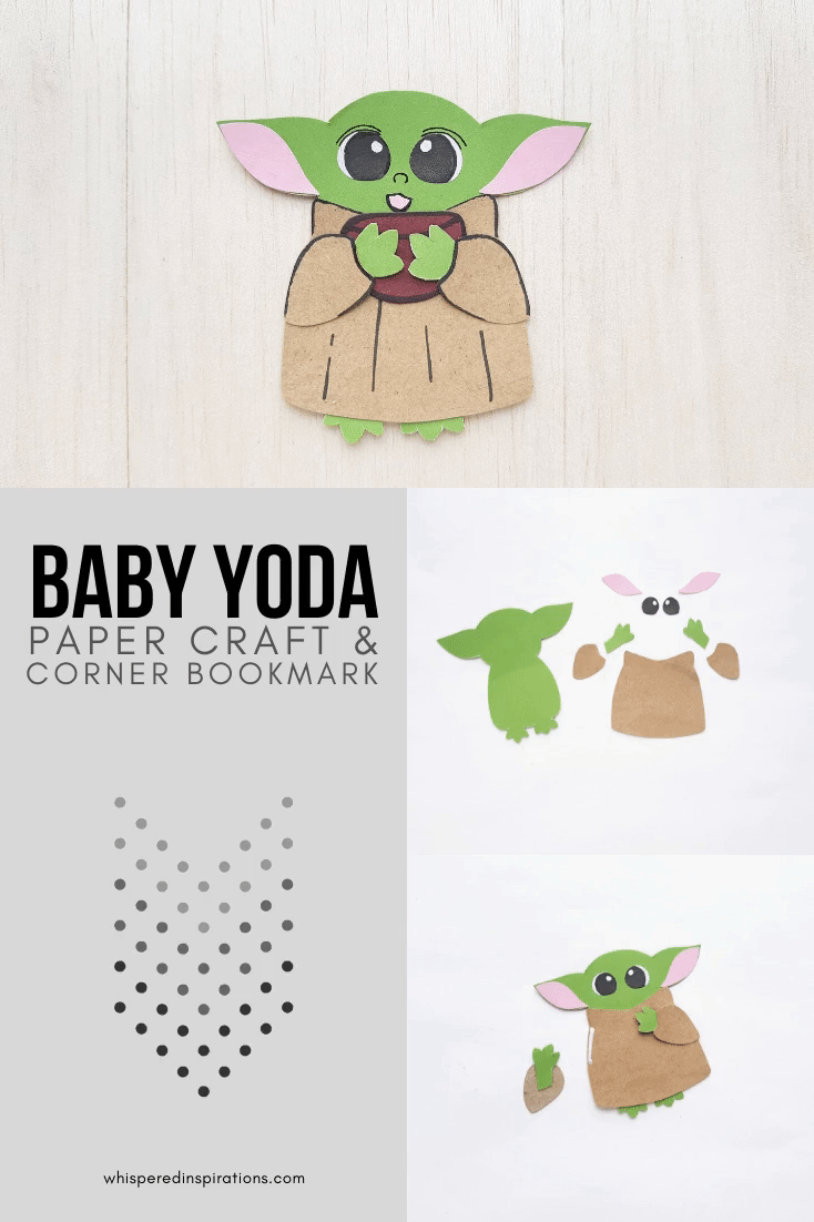 Baby Yoda Paper Craft - Whispered Inspirations