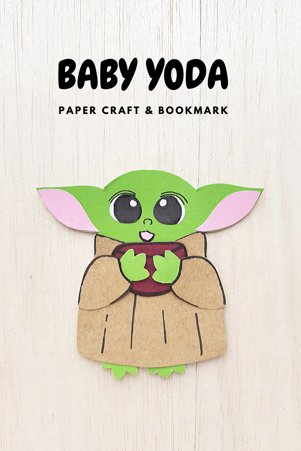 Baby Yoda Paper Craft - Whispered Inspirations