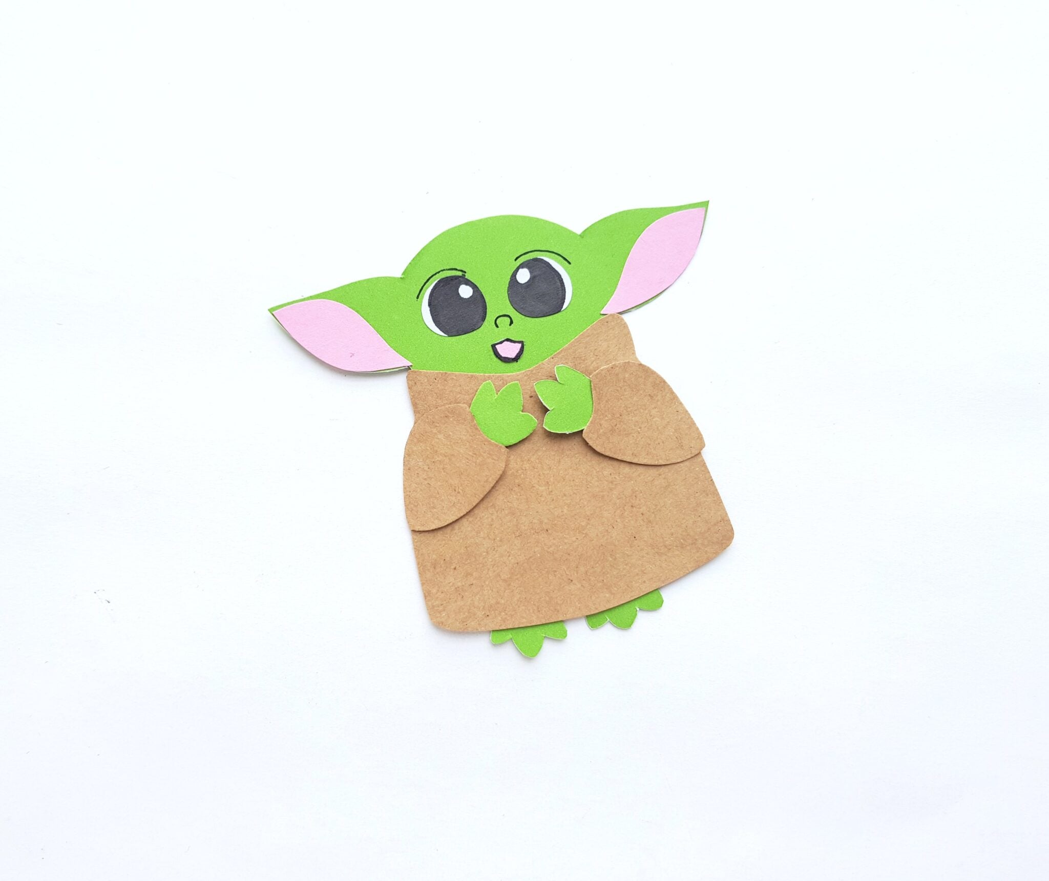 Baby Yoda Paper Craft - Whispered Inspirations