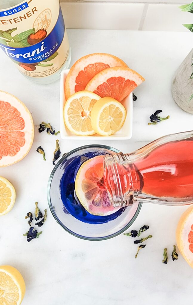 Magical Color-Changing Hibiscus & Pea Tea Galaxy Tea Refresher ...