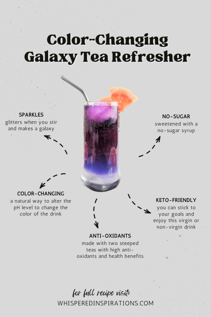Magical Color-Changing Hibiscus & Pea Tea Galaxy Tea Refresher ...